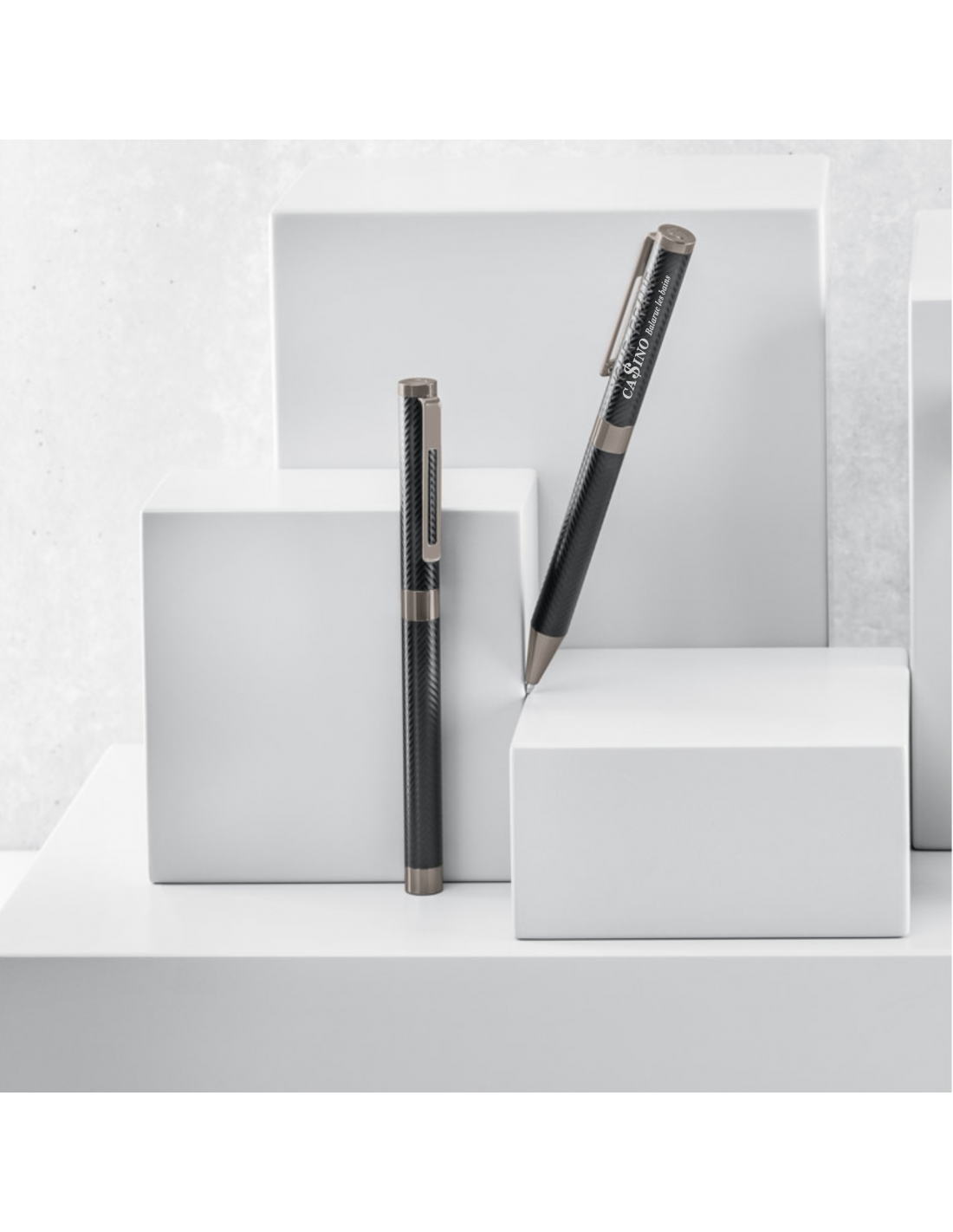 Stylo bille en métal luxe - noir mat - Signi